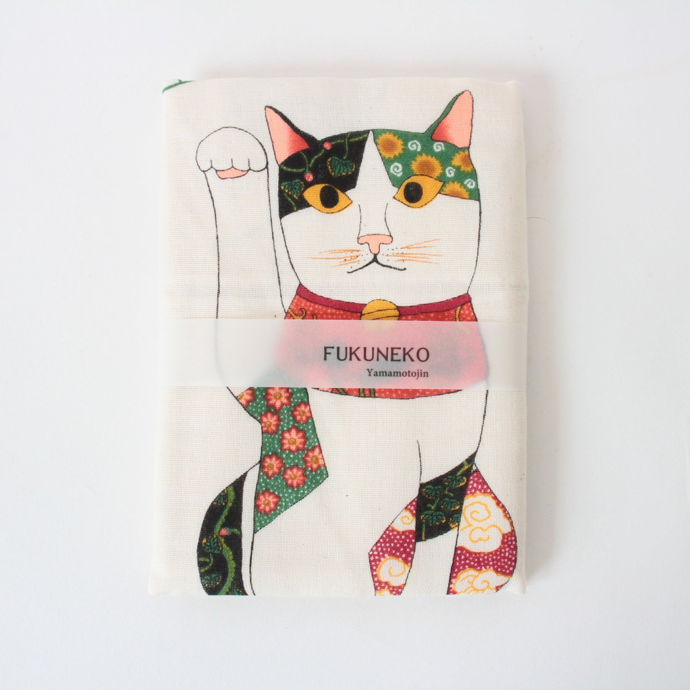 Double Gauze Fluffy Tenugui Hand Towel Happy Cat Aoi Beckoning Cat 100 ...
